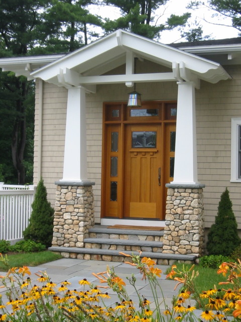 Craftsman-Style Addition - Exterior Entry Detail - Craftsman - Exterior ...