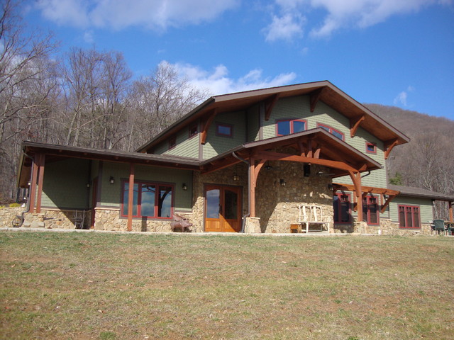 Craftsman-Style Timber Frame - Smith Mountain Lake, Roanoke, Virginia ...