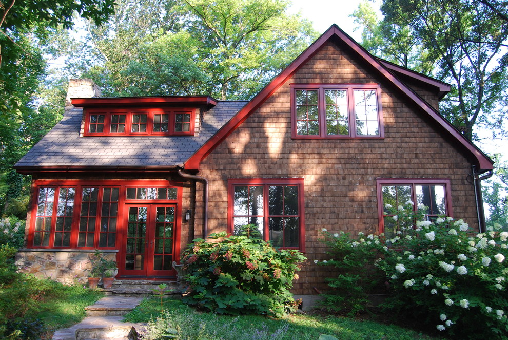Craftsman Sunroom in the Morning with Master Suite Above - Craftsman ...