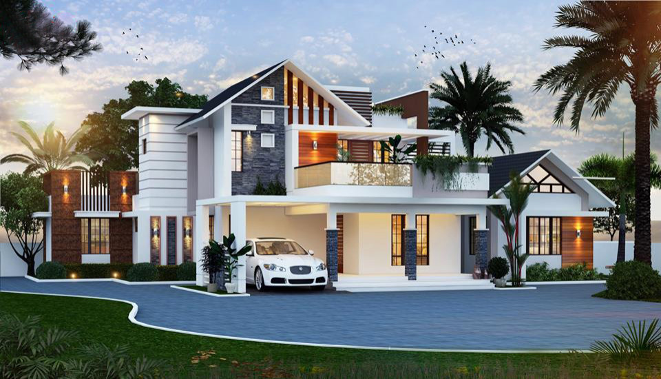 Creative Home designs in Kerala - Asian - House Exterior - Other - by ...