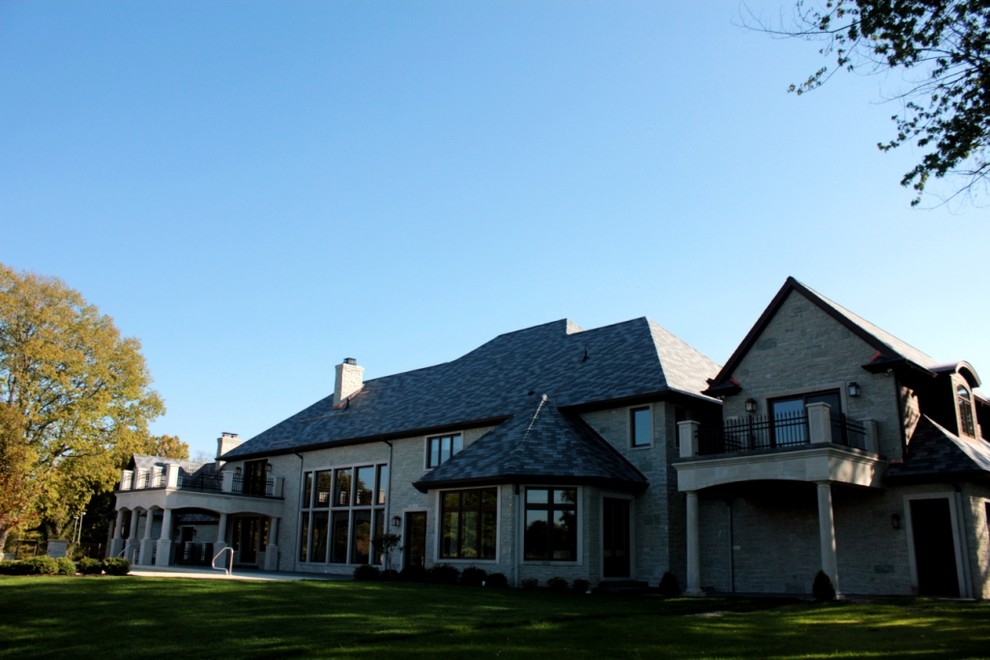 Crooked Stick Mansion- Stamped Concrete - Traditional - Exterior ...
