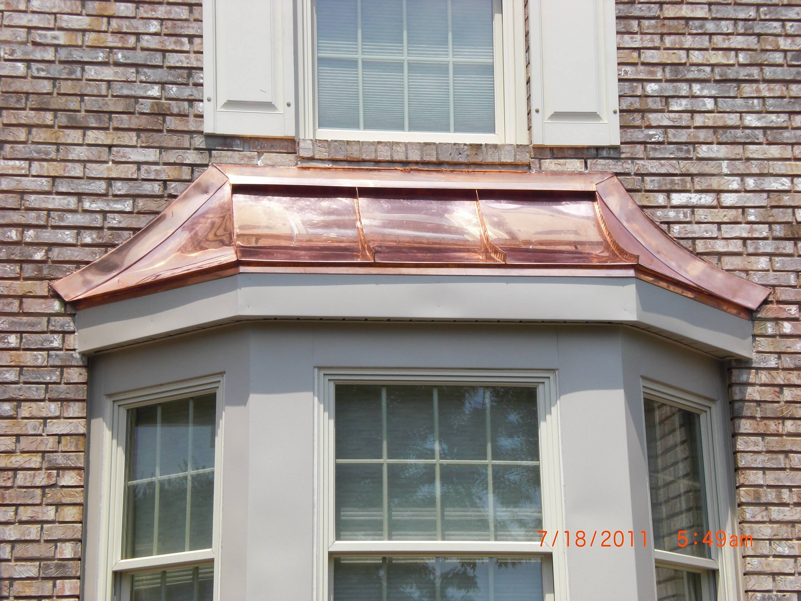 Copper Roof Over Bay Window Middleton Copper Bay Windows