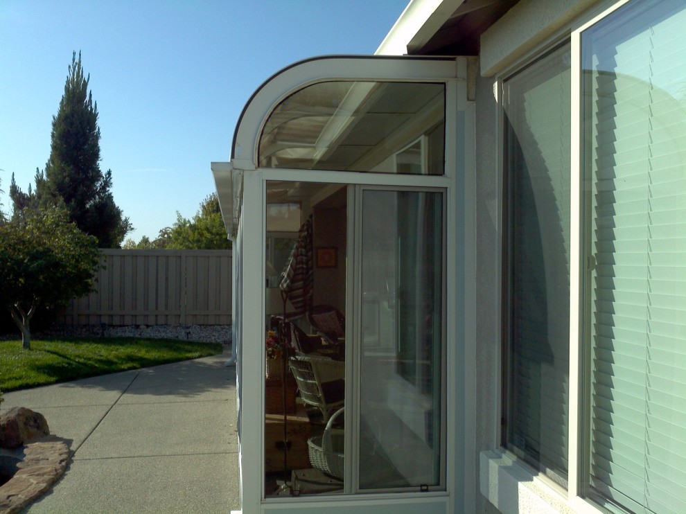 Curved Eave Sunroom in Sacramenot - Contemporary - House Exterior ...