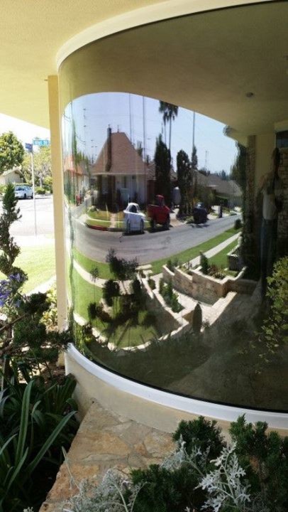 Curved Floor-To-Ceiling Projected Panoramic Window - Industrial ...