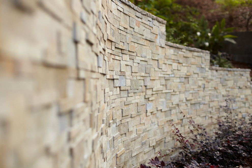 Curved Stone Wall - Modern - Exterior - San Francisco - by Simmonds ...