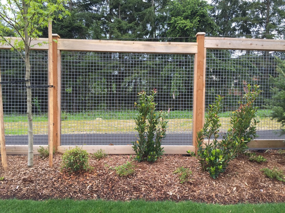 Custom 6ft Deco Mesh Fencing - Contemporary - Landscape - Seattle - by ...