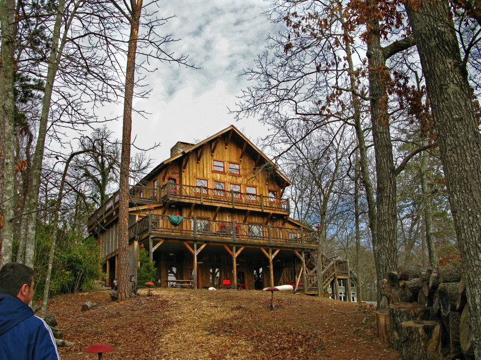 Custom build lake cabin - Rustic - Exterior - Atlanta - by VV ...
