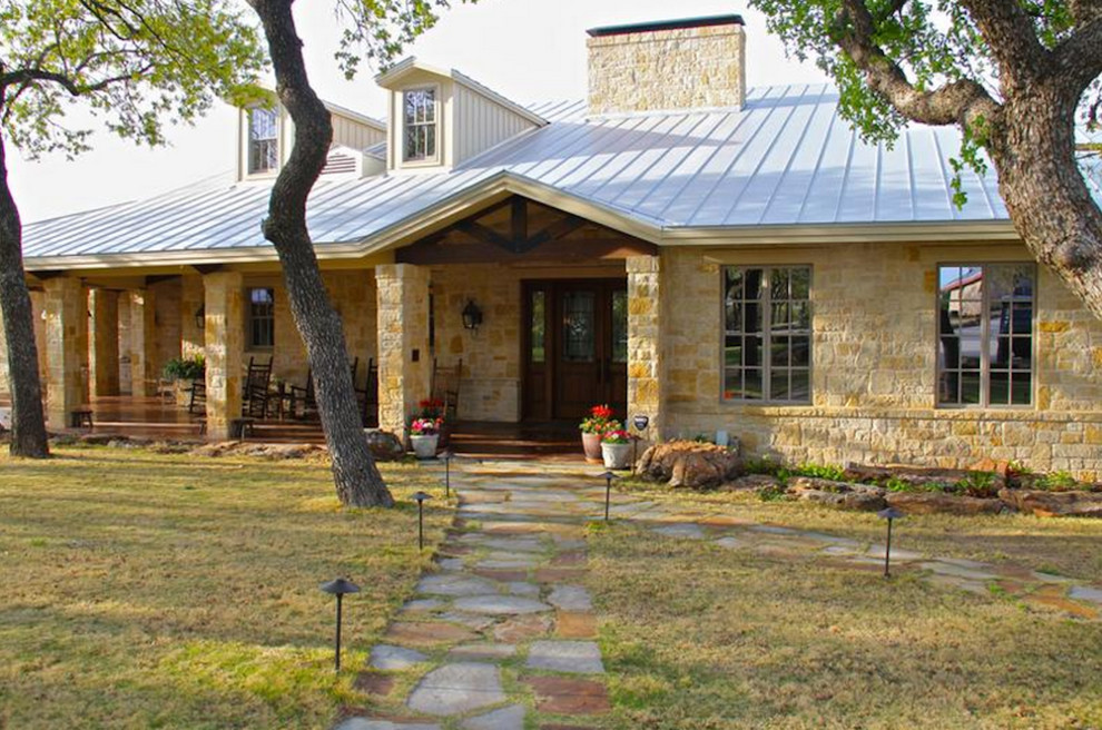 Custom Built Ranch House - Rustic - Exterior - Dallas - by Travis ...