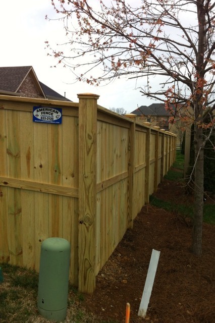 Custom Cap Top Trim - Table Top Privacy Fence - Traditional - Exterior ...