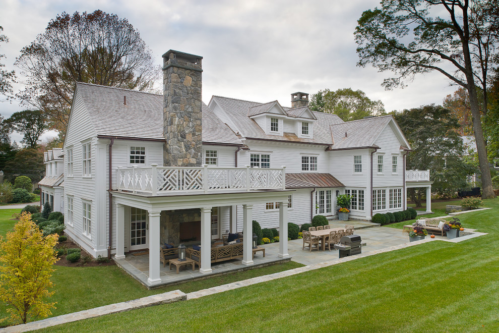 Custom Colonial - Traditional - Exterior - New York - by Wright ...