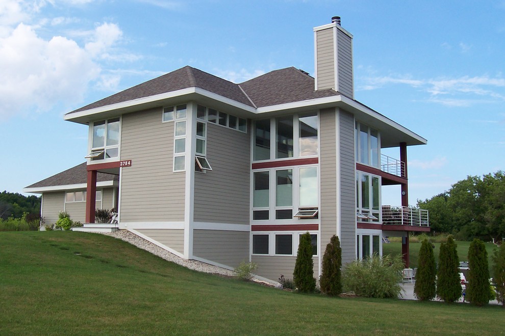Custom Contemporary Home - Contemporary - Exterior - Milwaukee - by ...