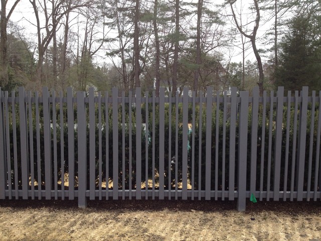 Custom Contemporary Picket Fence - Traditional - Garden - New York - by ... Custom Contemporary Picket Fence - Traditional - Garden - New York - by ...