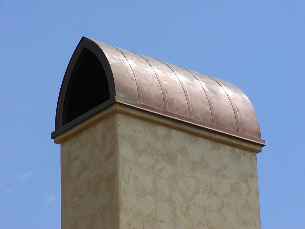 Custom Copper Chimney Tops - Mission Style - Exterior - Los Angeles ...