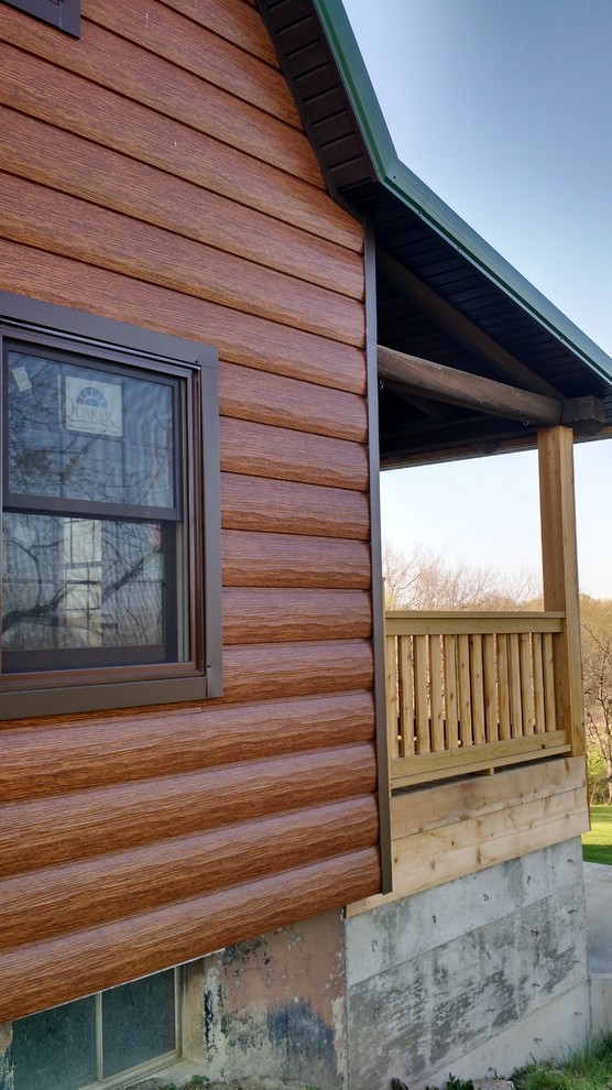 Custom Country Style Steel Log Siding in Chillicothe, MO - Rustic ...