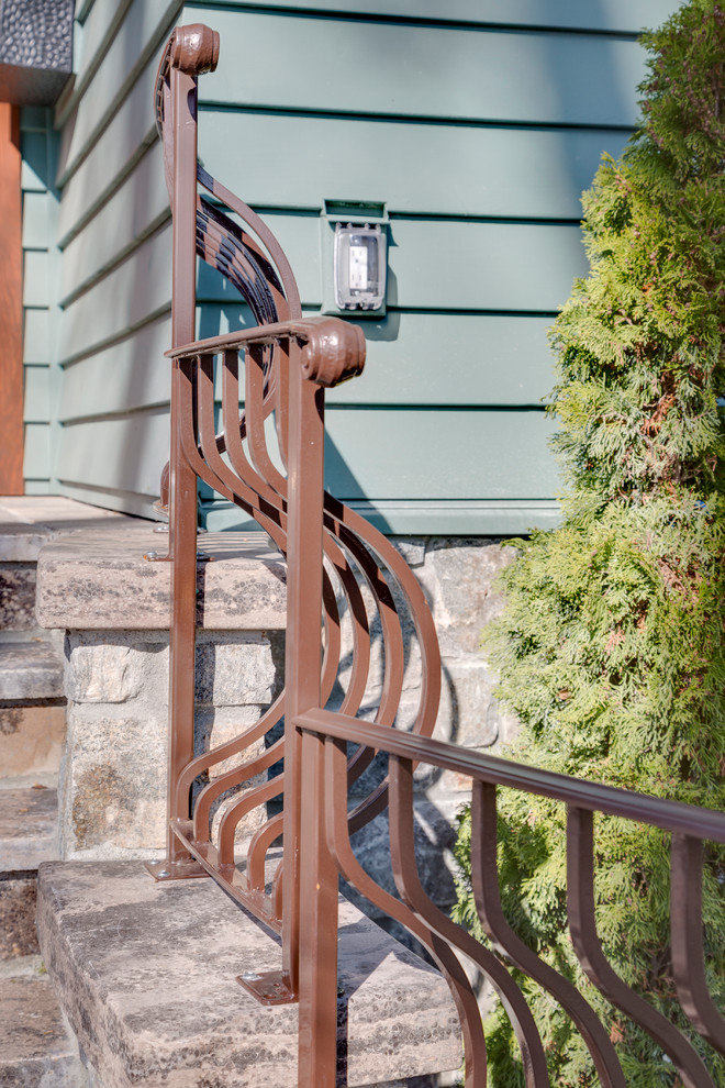 Custom Craftsman Style Home - Exterior Railing - Craftsman - Exterior ...