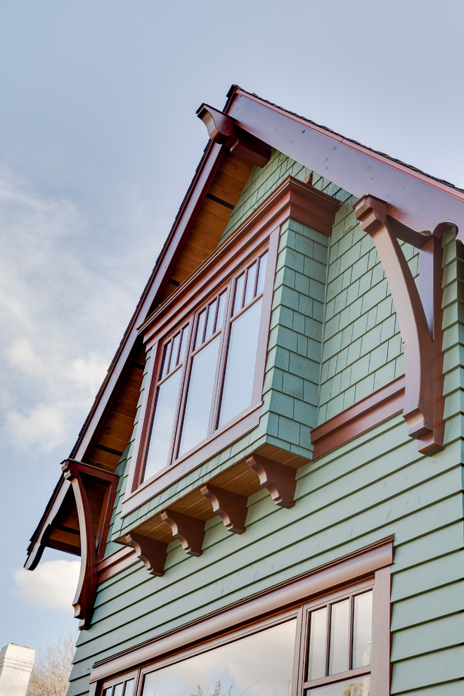 Custom Craftsman Style Home - Gabled Roof - Craftsman - Exterior ...