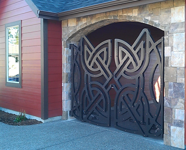 Custom Electric Security Gate - Modern - Exterior - Portland - by ...