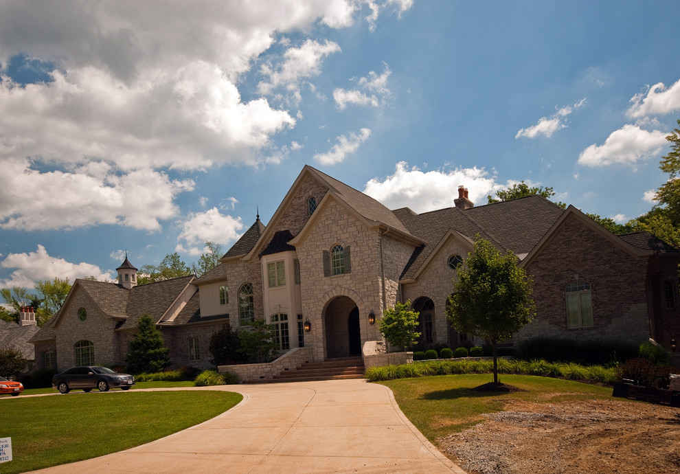 Custom Home Elevation Exterior - Traditional - Exterior - St Louis - by ...