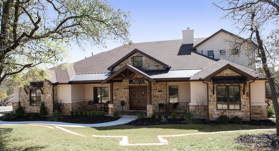 Custom Home Exterior - Traditional - Exterior - Austin - by Vogel ...