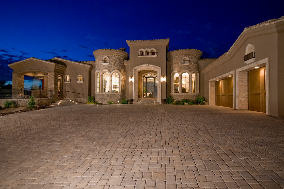 Custom Home in Scottsdale, Arizona - Rustic - Exterior - Phoenix - by ...