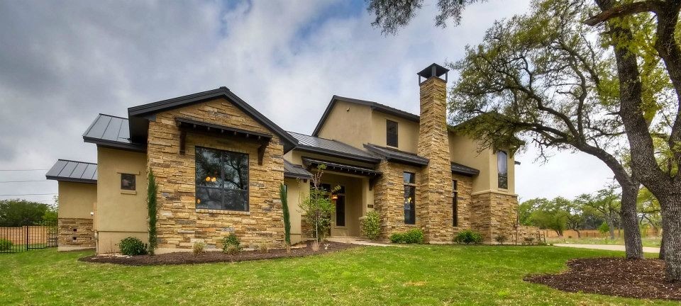 Custom Home: Private Rd. FF I Austin, TX - Traditional - Exterior ...