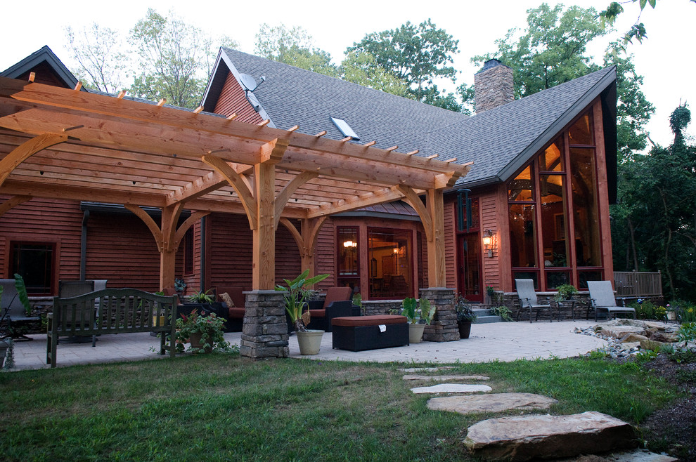 Custom Home - Timber Frame Dream - Contemporary - Exterior ...