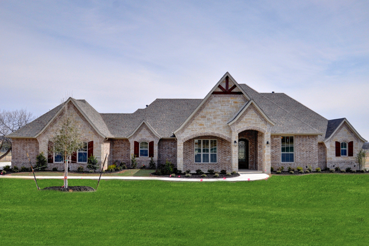 Large One Story Brick House
