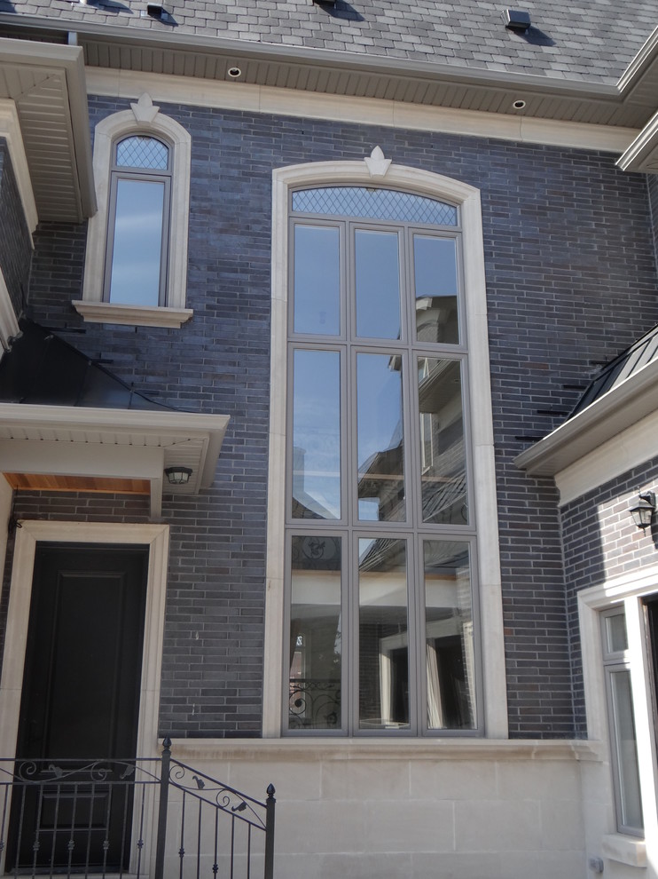 Custom House with Beveled glass Windows - Traditional - Exterior ...
