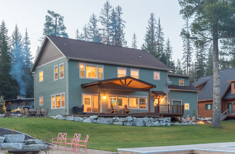 Custom Modular Two-Story Home - Priest Lake, Idaho - Traditional ...