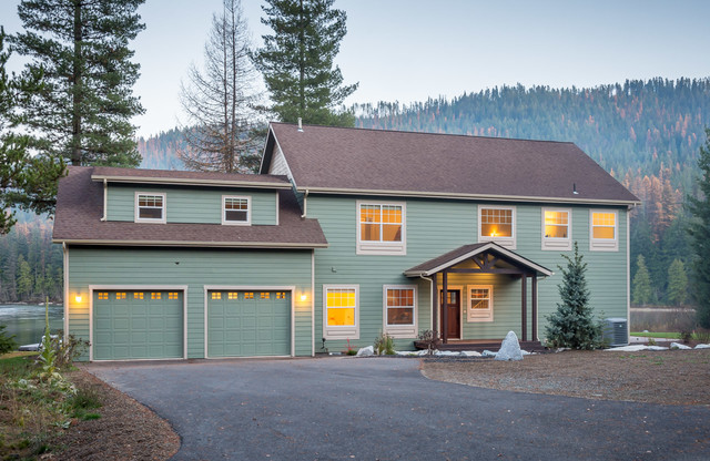 Custom Modular Two-Story Home - Priest Lake, Idaho - Traditional ...