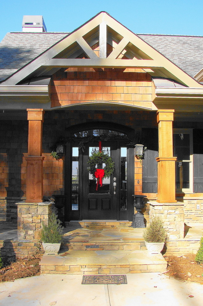 Custom Mountain Home - Rustic - Exterior - Atlanta - by Stoneybrooke ...