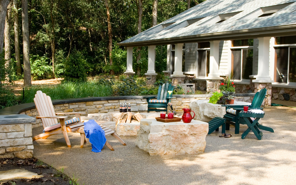 Custom Pool House in Woodstock - Beach Style - Exterior - Chicago - by ...