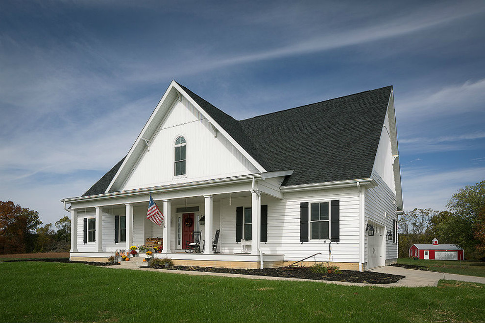 Custom Ranch Home - Craftsman - Exterior - Columbus - by American ...