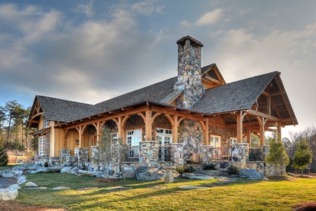 Custom Timber Details - Rustic - Exterior - Charlotte - by Hardin Creek ...