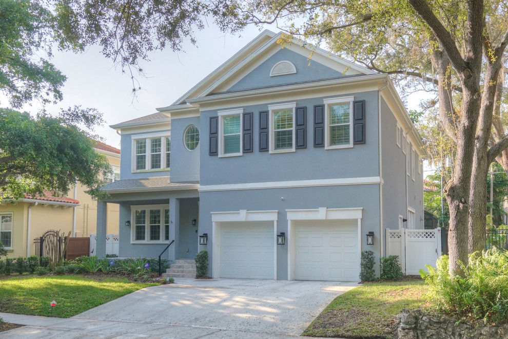 Custom Transitional Home - Transitional - Exterior - Tampa - by Ramos ...
