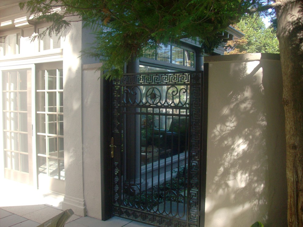 Custom wrought iron gate - Traditional - Exterior - Boston - by Timothy ...