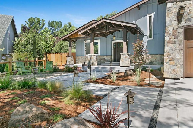 Exterior Renovation includes Glacier Mountain Stone from Montana ...
