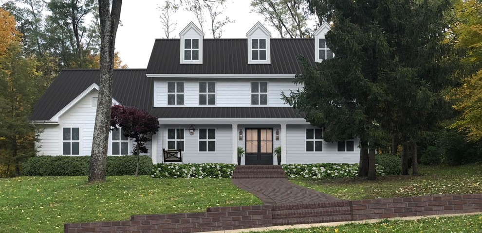 Dayton, OH update white two story - Traditional - Exterior - Atlanta ...