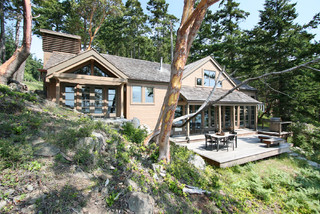 Decatur Cabin from beach - Rustic - Exterior - Seattle - by Masterson ...