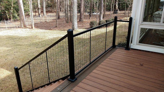 Decks with Trex Transcends and Fortress Cable Railing - Traditional ...