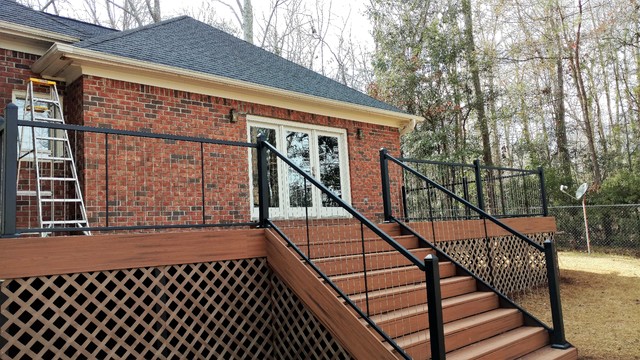 Decks with Trex Transcends and Fortress Cable Railing - Traditional ...