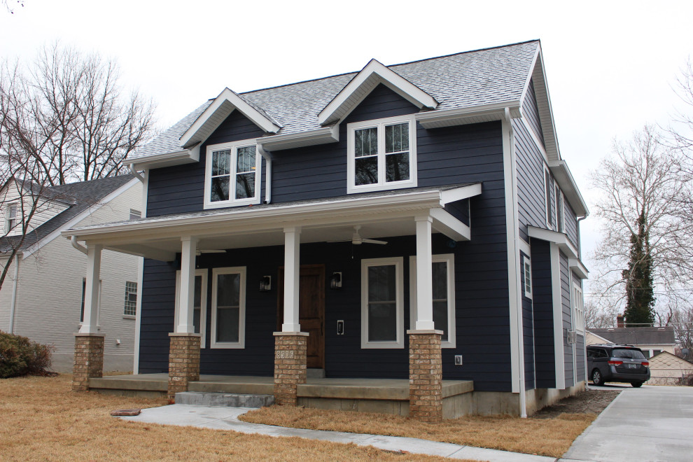 Deep Ocean James Hardie Siding | Brentwood, MO - Traditional - Exterior ...