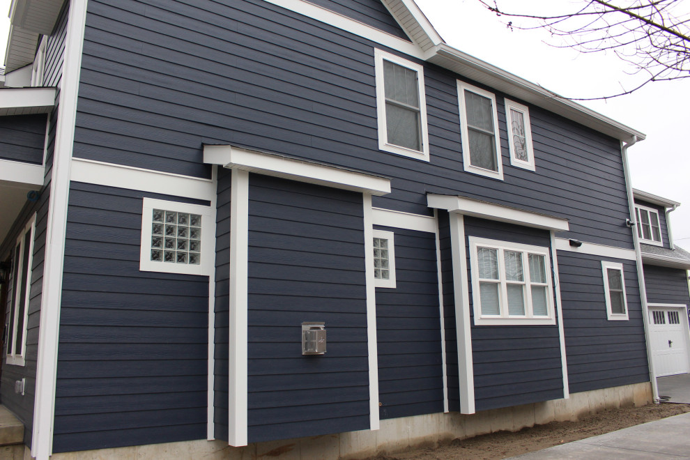 Deep Ocean James Hardie Siding | Brentwood, MO - Traditional - Exterior ...