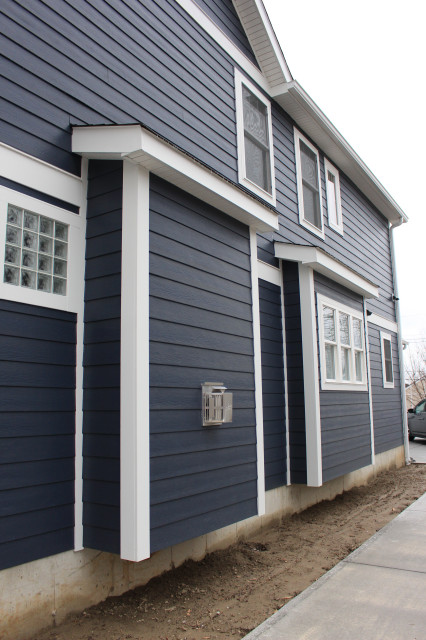 Deep Ocean James Hardie Siding | Brentwood, MO - Clásico - Fachada - St ...