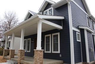 Deep Ocean James Hardie Siding | Brentwood, MO - Traditional - Exterior ...
