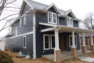 Deep Ocean James Hardie Siding | Brentwood, MO - Traditional - Exterior ...