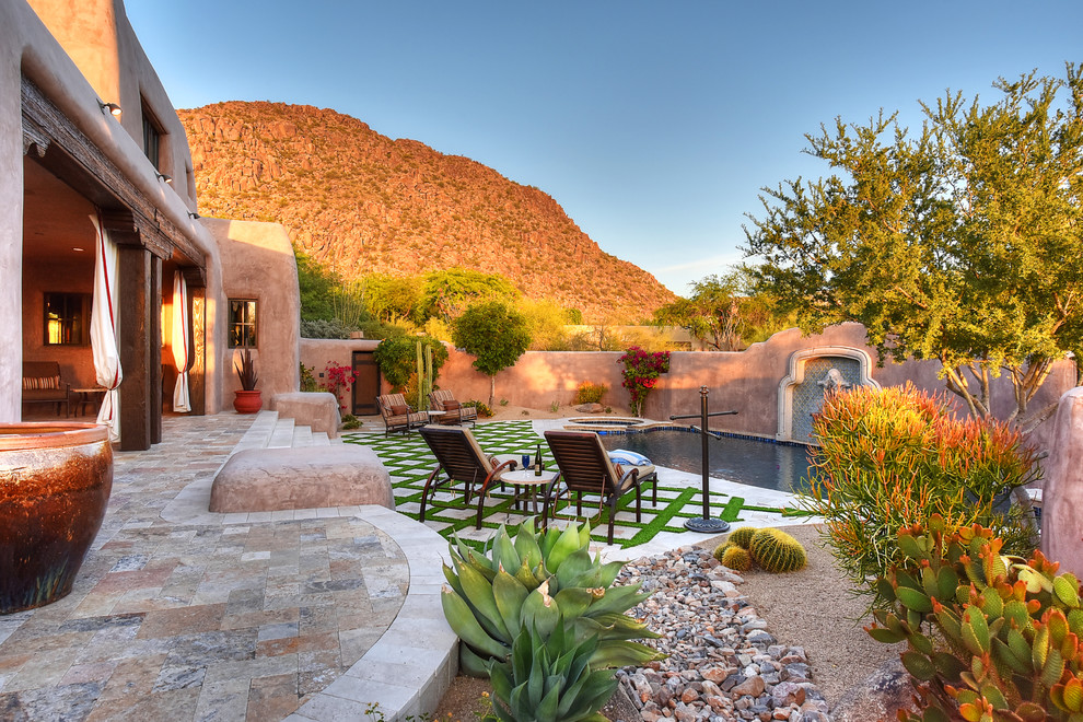 Desert Highlands Luxury Remodel - Southwestern - Exterior - Phoenix ...