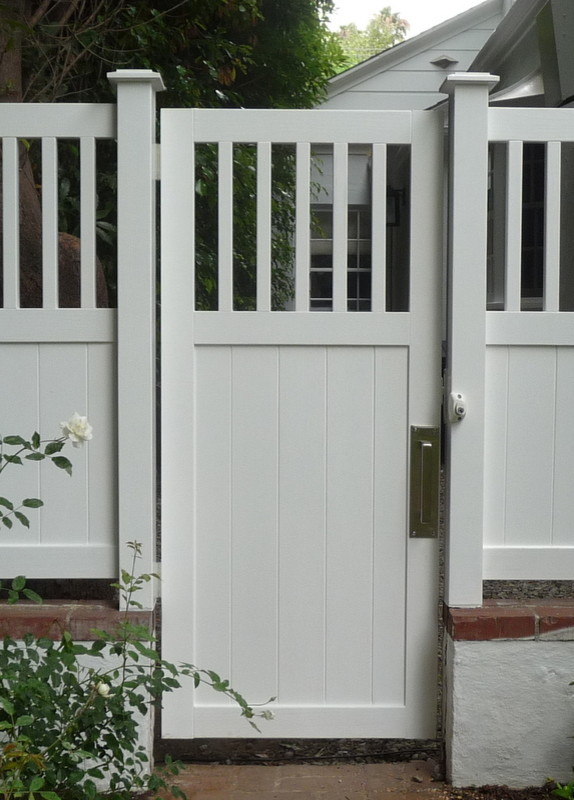 Detail: Painted gate, Beverly Hills - Traditional - Exterior - Los ...