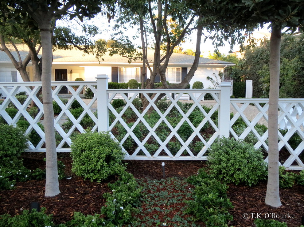 Diamond fence panel - Traditional - House Exterior - Los Angeles - by ...