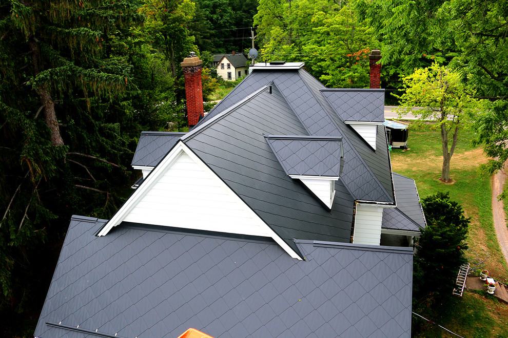 Diamond Shingles on a Vineland Farmhouse - Farmhouse - Exterior ...